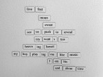 birthday cake and fridge poetry | art by jordan rae