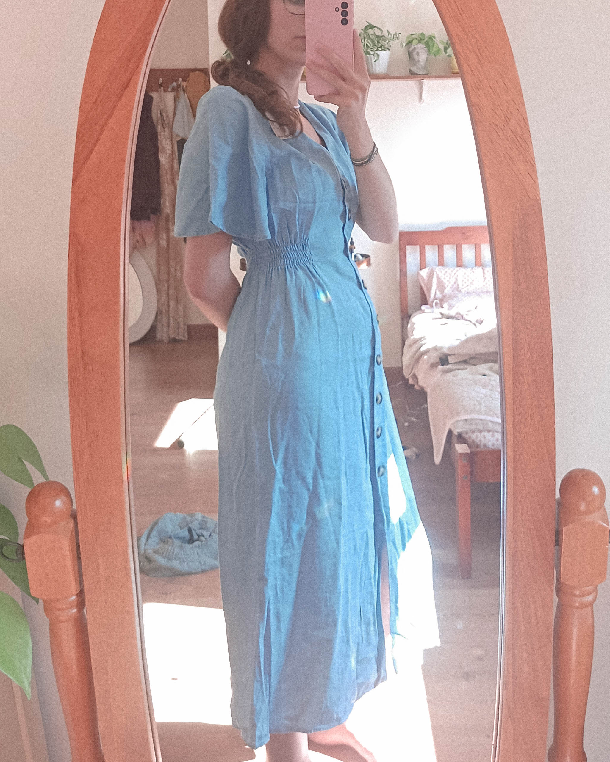 little blue dress | art by jordan rae