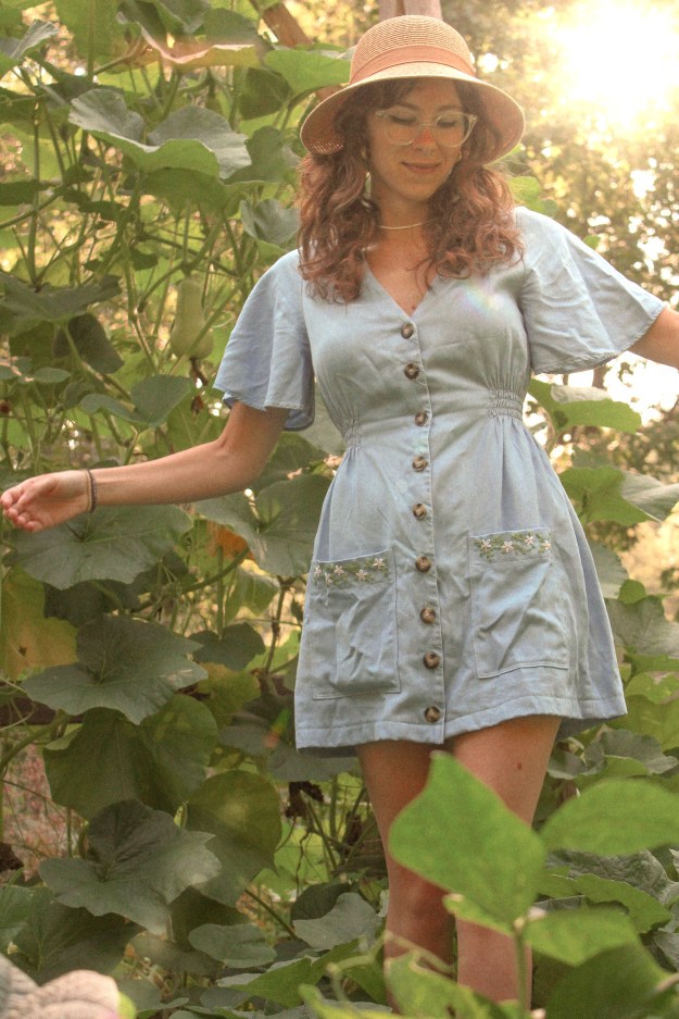 little blue dress | art by jordan rae